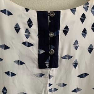 Olive & Oak | Tops | Olive Oak Riddle Top Navywhite Size Xl Nwt | Poshmark